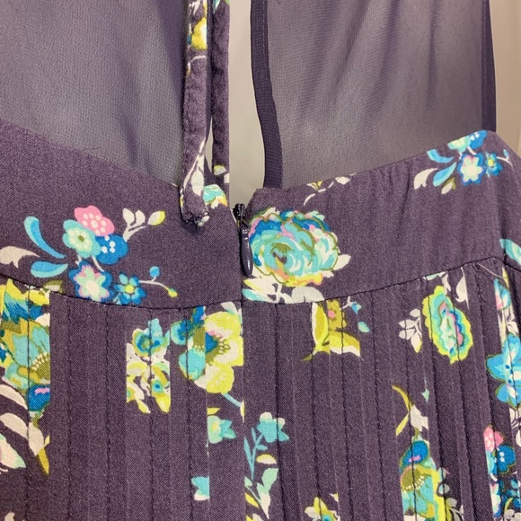 LC Lauren Conrad | Dresses | Laura Conrad Long Multiflower Periwinkle ...